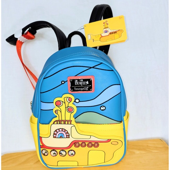 Loungefly | Bags | Beatles Yellow Submarine Mini Backpack All You Need ...
